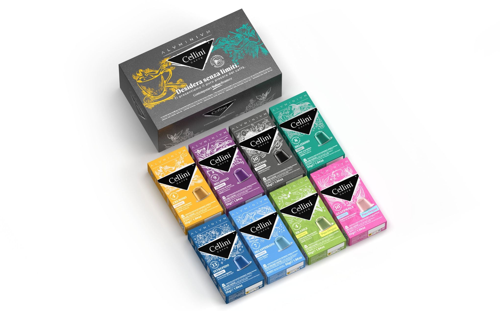 Nespresso®* compatible capsule tasting kit - Cellini Caffè